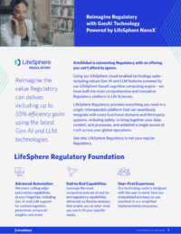 LifeSphere Regulatory Fact Sheet | ArisGlobal